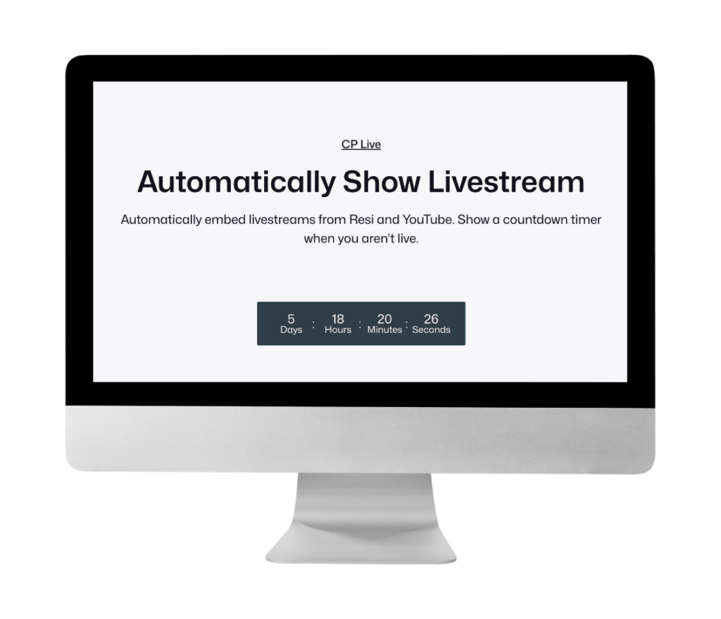 CP Live Scheduler - Church Plugins for WordPress